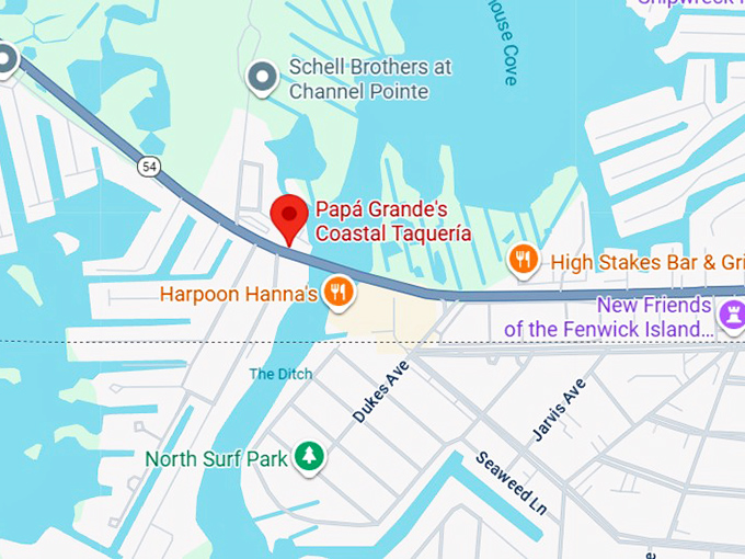 16. papa grande&rsquo;s coastal taqueria map