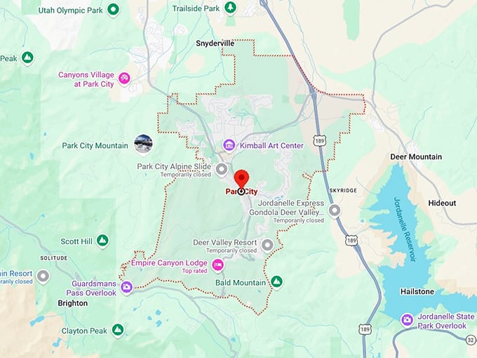 16. park city, ut map