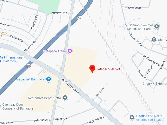 16. patapsco flea market map