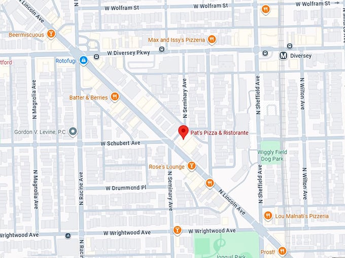 16. pat's pizza & ristorante map