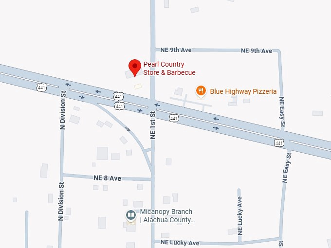 16. pearl country store & barbecue map