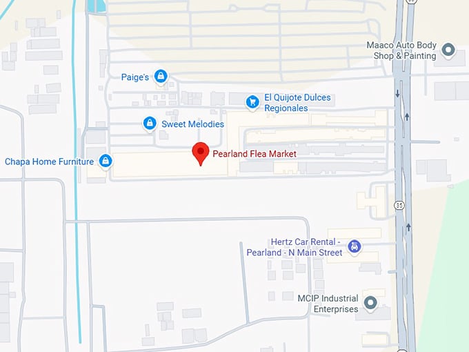 16. pearland flea market map
