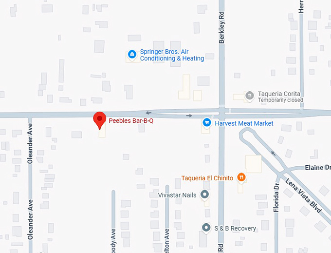 16. peebles bar b q map