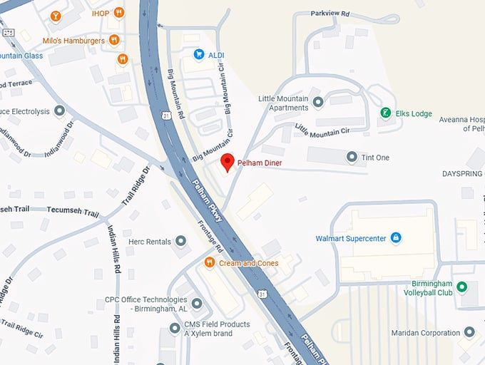 16. pelham diner map