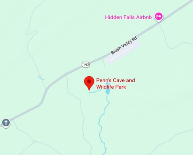 16. penn's cave and wildlife park map