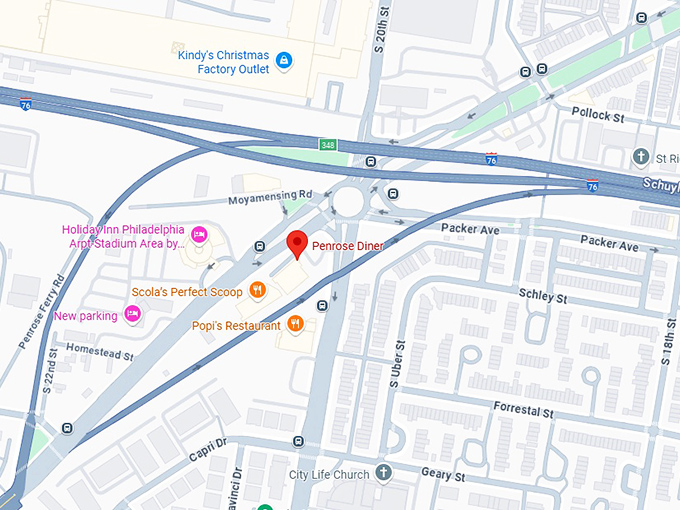 16. penrose diner map