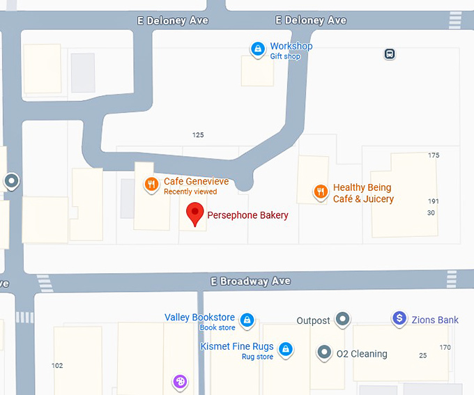 16. persephone bakery map