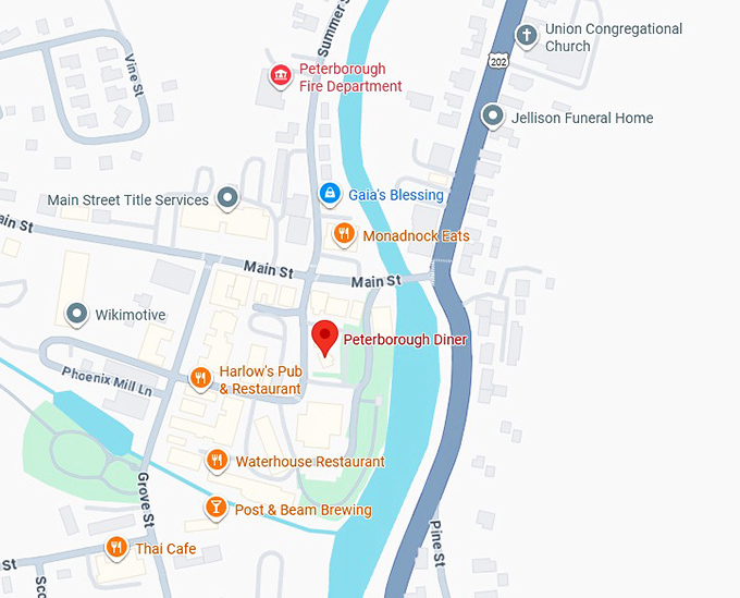 peterborough diner map