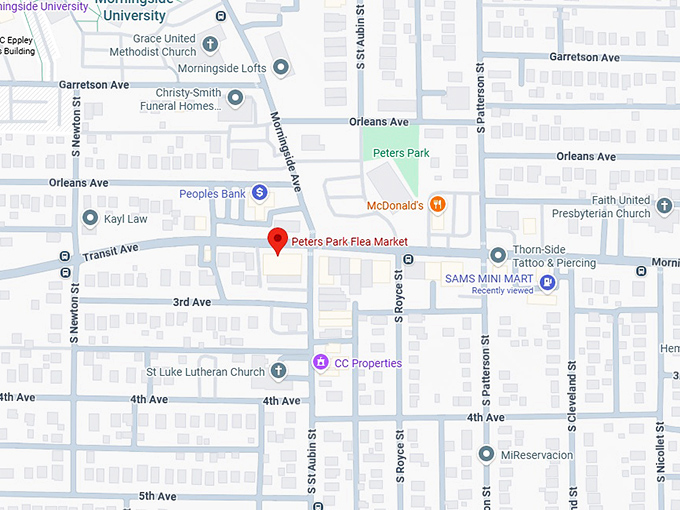 16. peter’s park flea market map