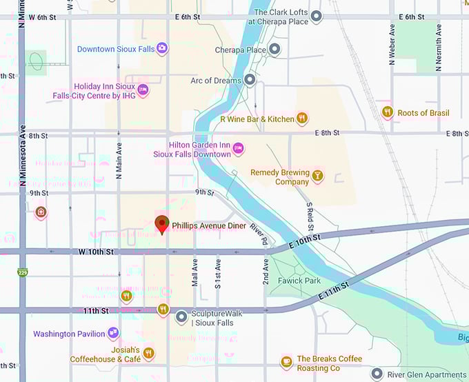 16. phillips avenue diner map