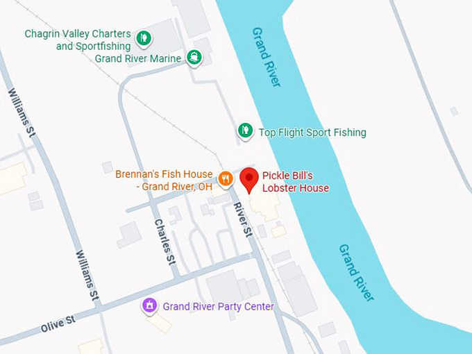 16. pickle bill's lobster house map