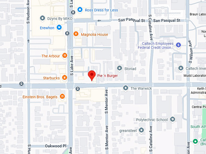 16. pie 'n burger map