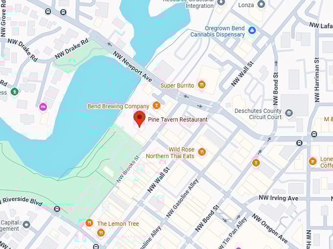 16. pine tavern restaurant map