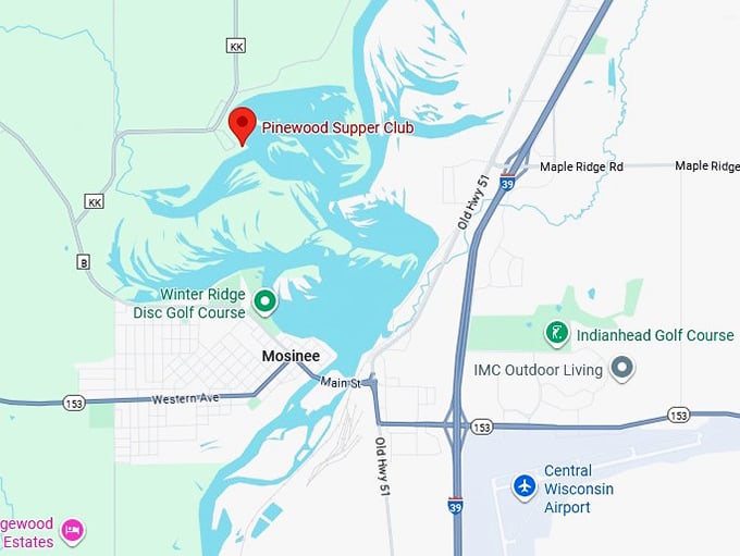 16. pinewood supper club map