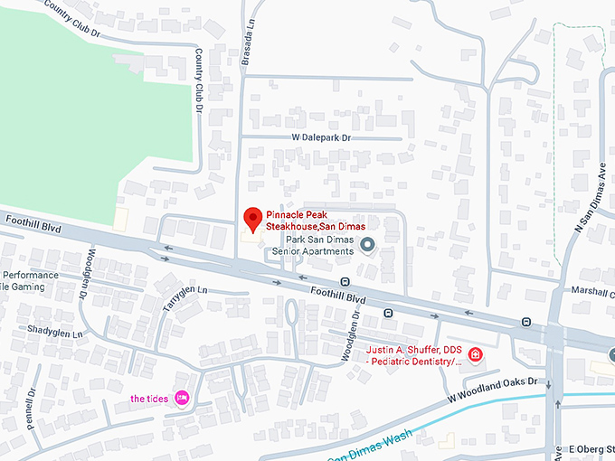 16. pinnacle peak steakhouse,san dimas map