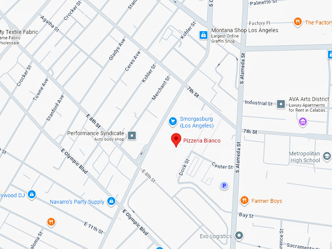 16. pizzeria bianco map
