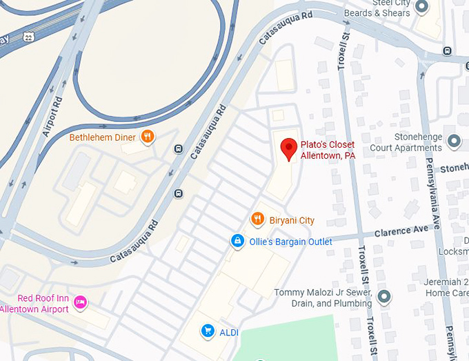 16. plato's closet allentown, pa map