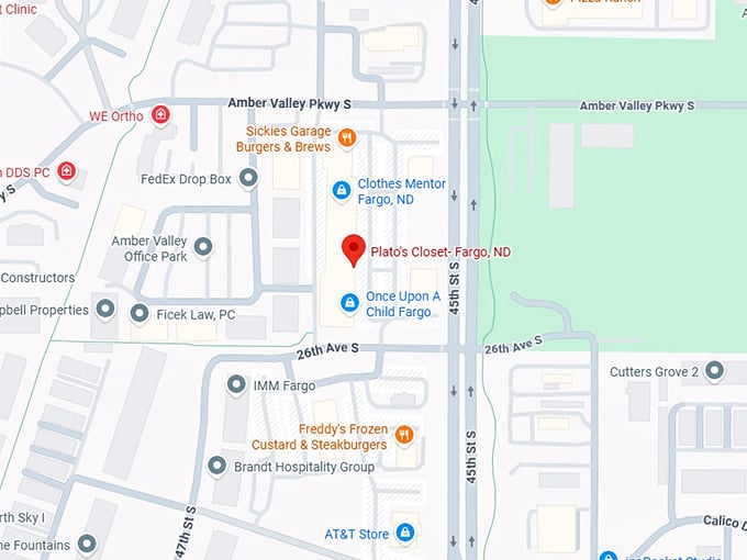 16. plato's closet fargo, nd map