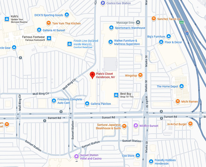 16. plato's closet henderson, nv map