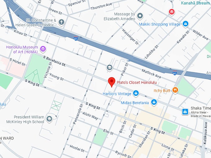 16. plato's closet honolulu map