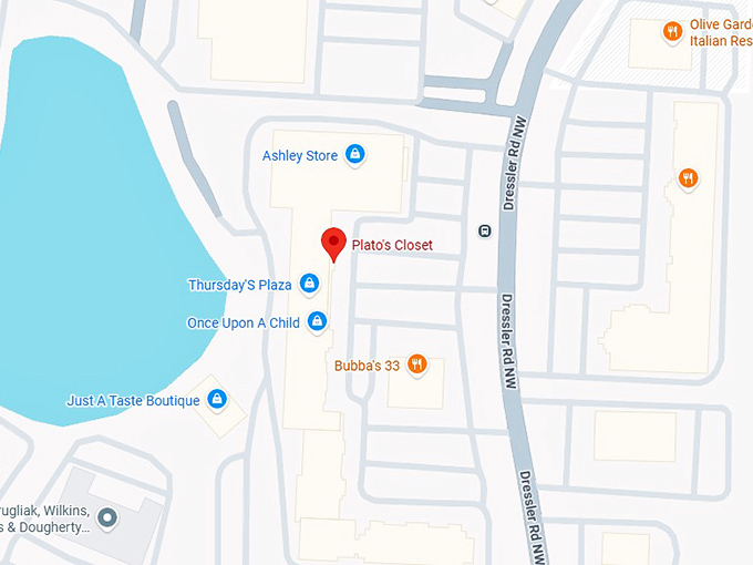 16. plato's closet map