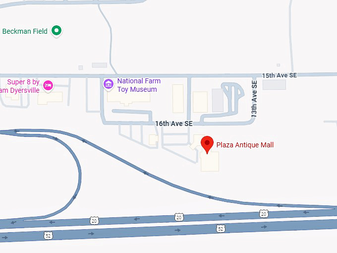 16. plaza antique mall map