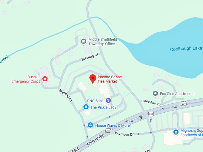 16. pocono bazaar flea market map