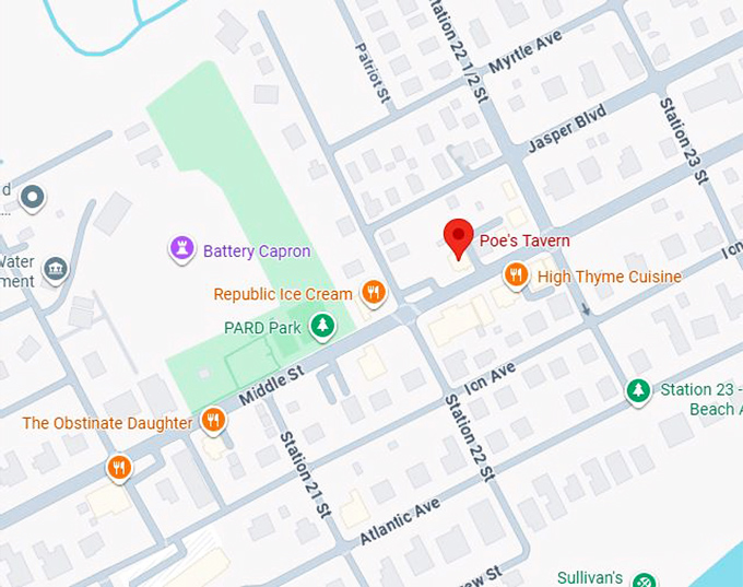 16. poe's tavern map