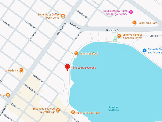 16. point loma seafoods map