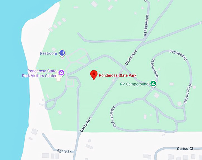 16. ponderosa state park map