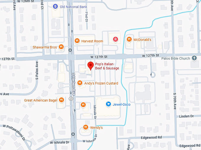 16. pop's italian beef & sausage map
