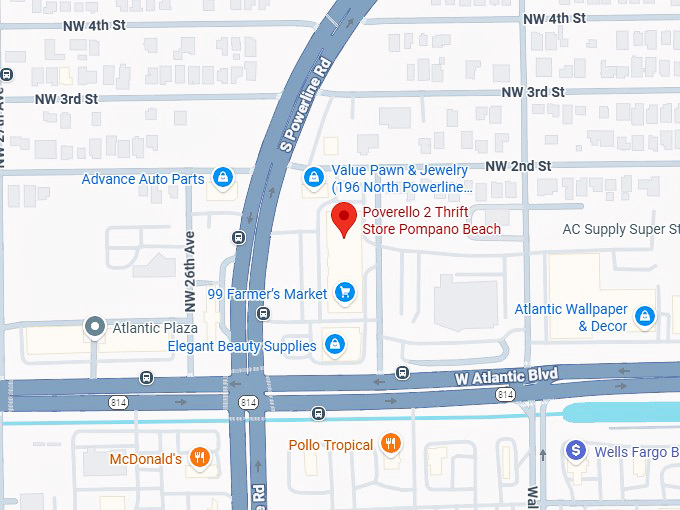 16. poverello 2 thrift store pompano beach map