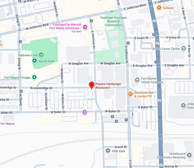 16. powers hamburgers map