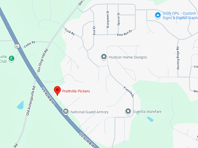16. prattville pickers map