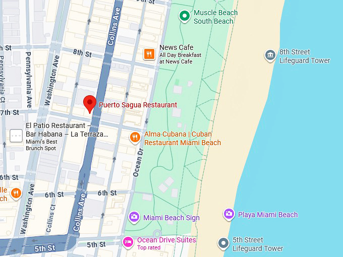 16. puerto sagua restaurant map