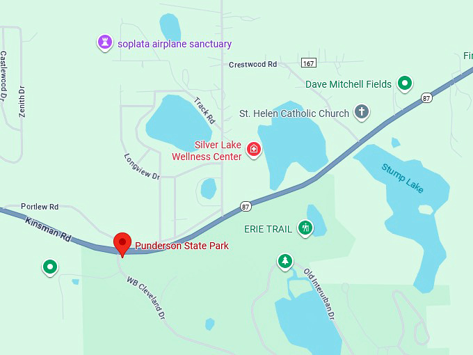 16. punderson state park map