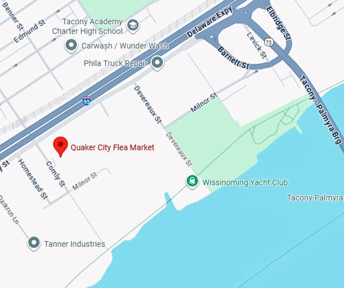 16. quaker city flea market map