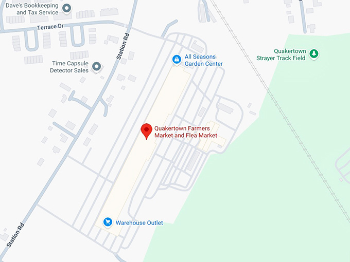 16. quakertown farmers market and flea market map
