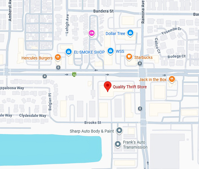 16. quality thrift store map