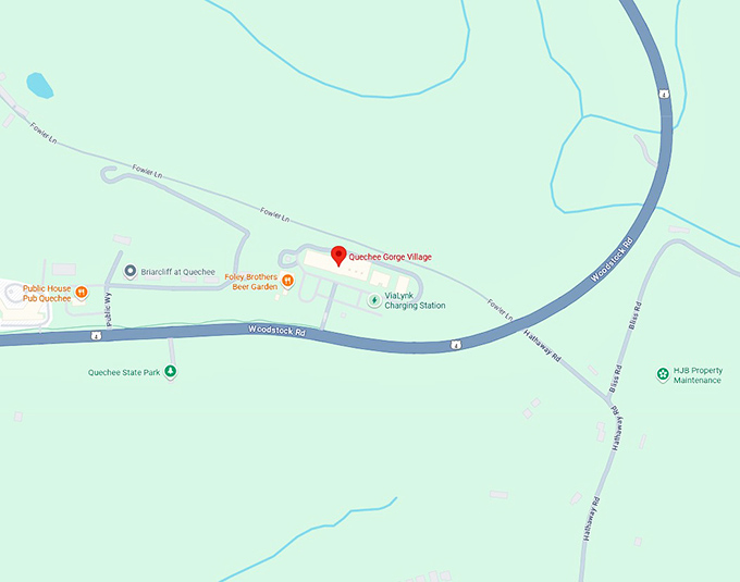 16. quechee gorge village map