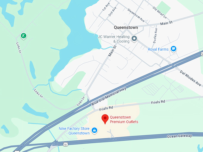 16. queenstown premium outlets map