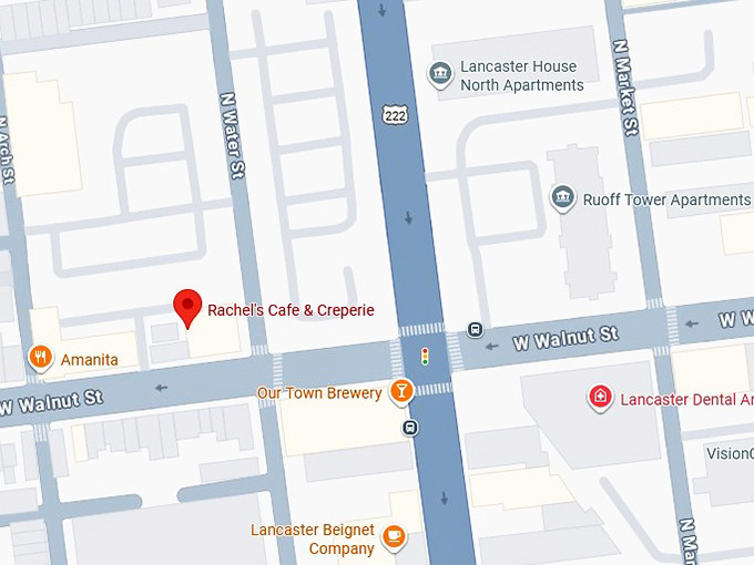 16. rachel's cafe & creperie map