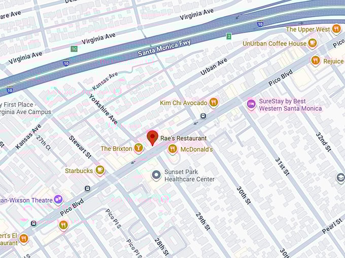 16. rae's restaurant map