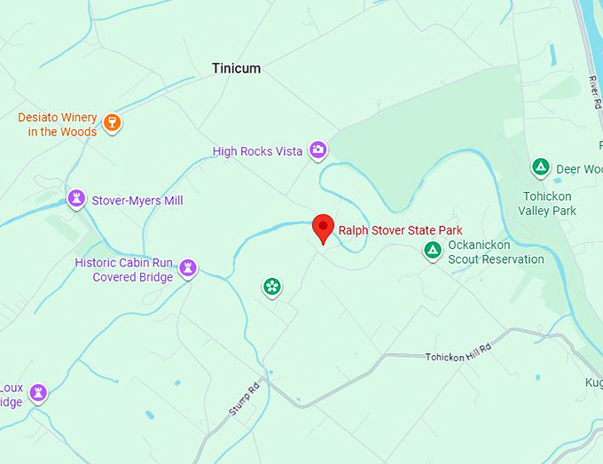 16. ralph stover state park map