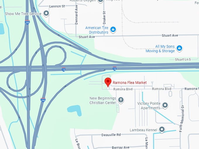 16. ramona flea market map