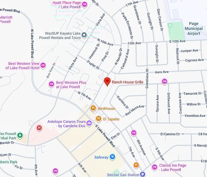 16. ranch house grille map