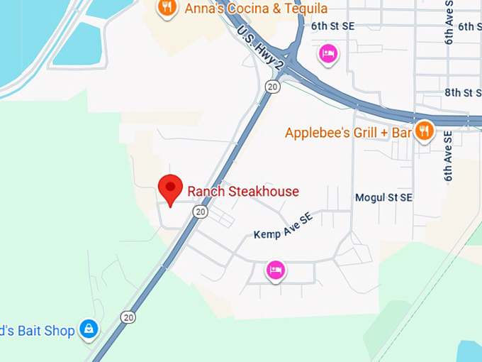 16. ranch steakhouse map