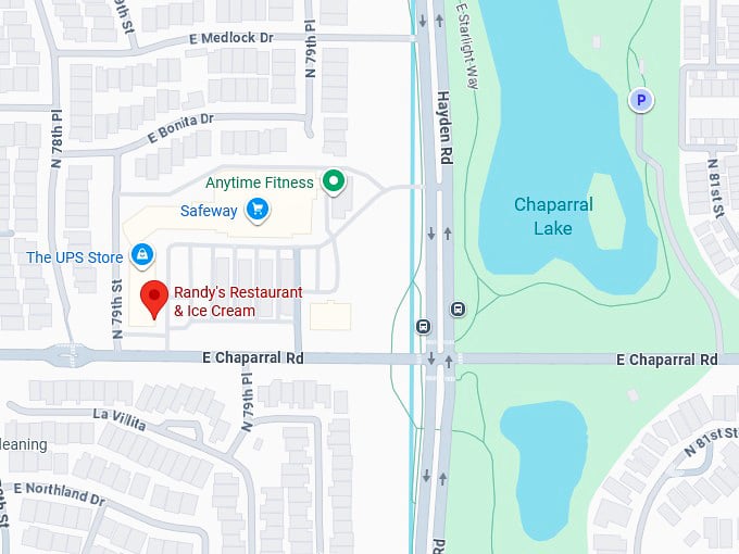 16. randy's restaurant & ice cream map