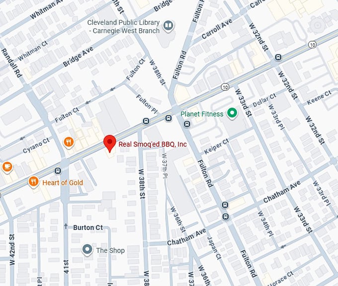 16. real smoq'ed bbq, inc. map