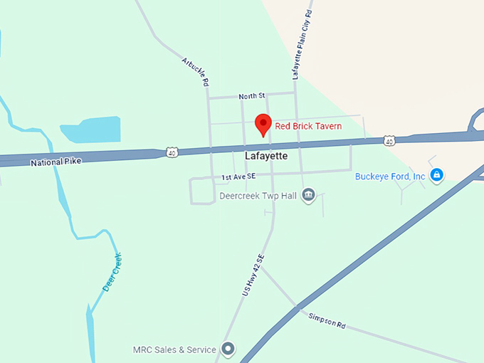 16. red brick tavern map